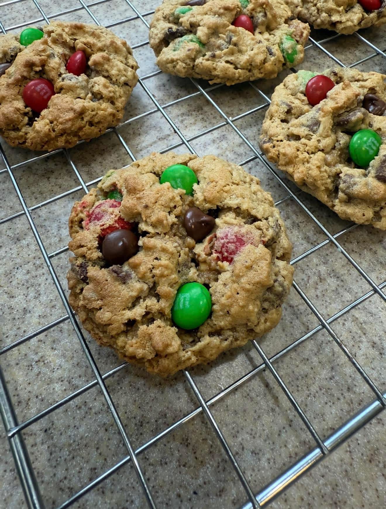 Big Bakery-Style Monster Cookies - Tasty Family Recipes